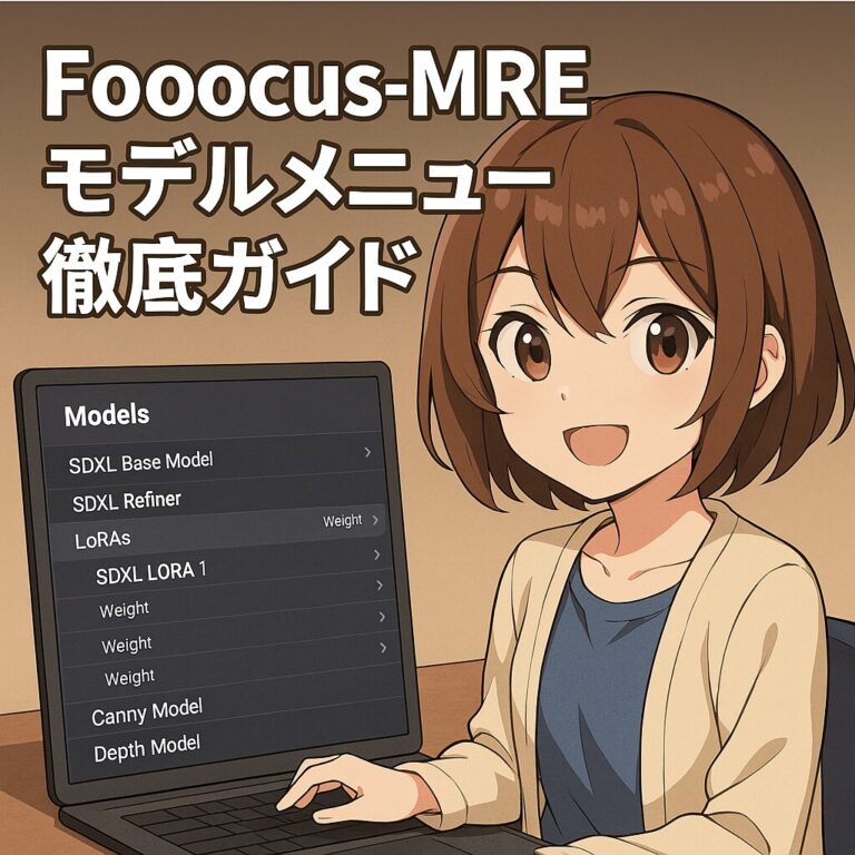 Fooocus-MRE「Models」メニューの使い方ガイド｜モデルの読み込み・変更・管理を解説 | 日々のつれづれ、ひとり言
