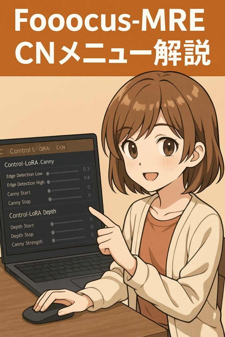 Fooocus-MREの「Control-LoRA（ControlNet）」設定を解説｜使い方・設定例・活用のコツまとめ | 日々のつれづれ、ひとり言